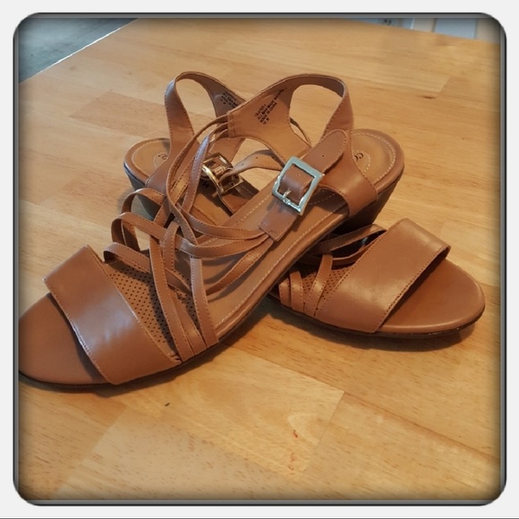 Woman Within | Shoes | Nwob Womans Tan Sandals Size M | Poshmark
